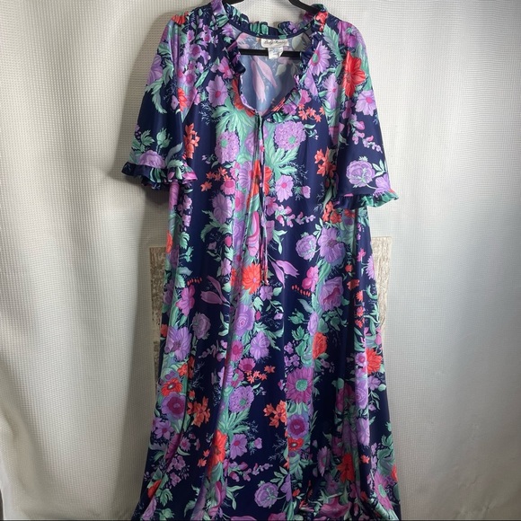 Vintage | Intimates & Sleepwear | Vintage Lady Ronte Nightie Floral ...